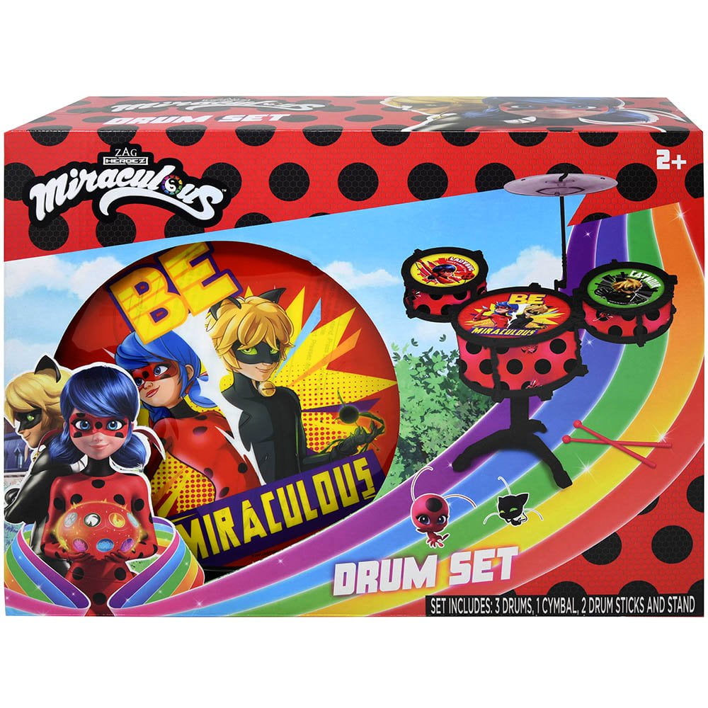 Drum- Miraculous Ladybug Drum Music Set - Walmart.com