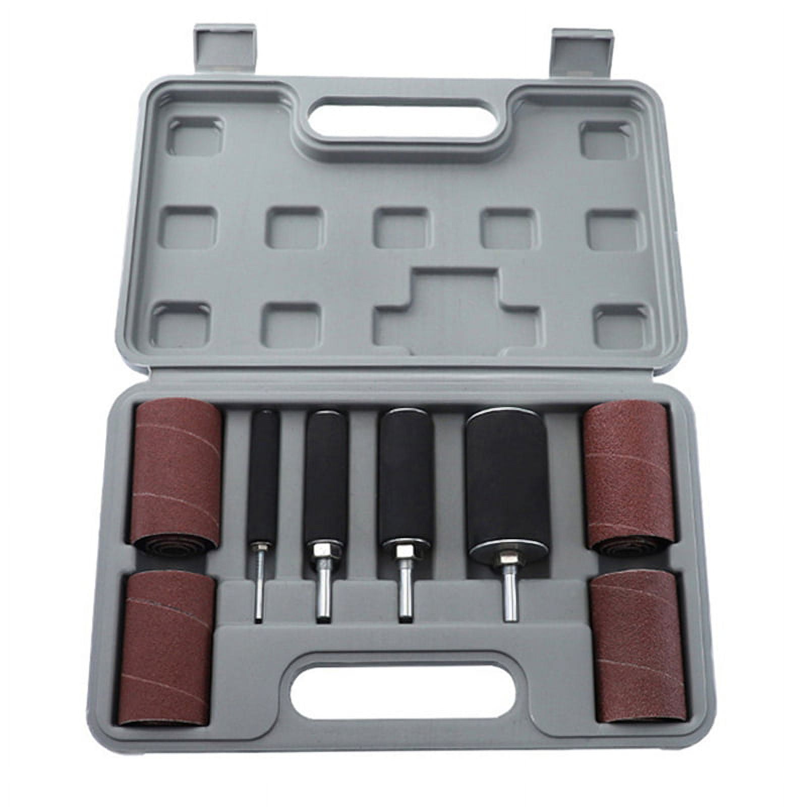Drum Sander Kit Sanding Belt Sandpaper with Spindle Case for Drill ...