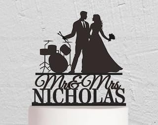 Drum Set Cake Topper, Personalized Music Cake Topper, 1 Count, 6 Inches ...