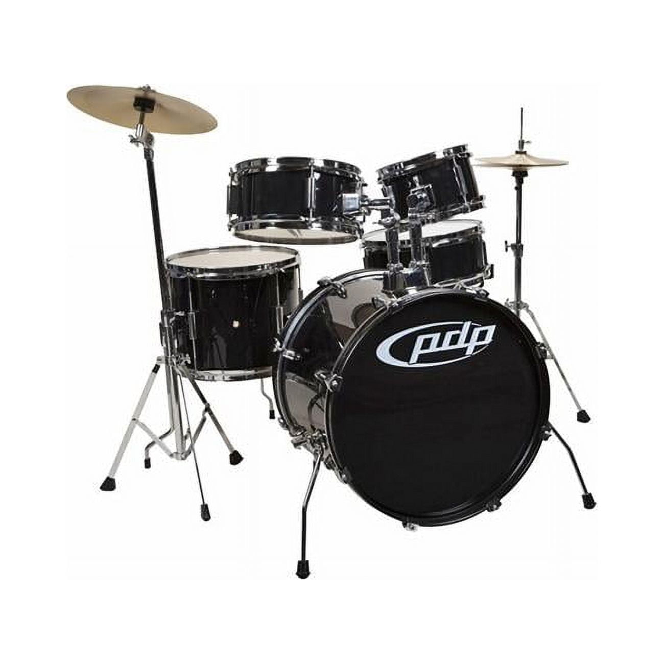 Drum Set Player Kit Cymbals Throne - Black - 5 Piece - Walmart.com
