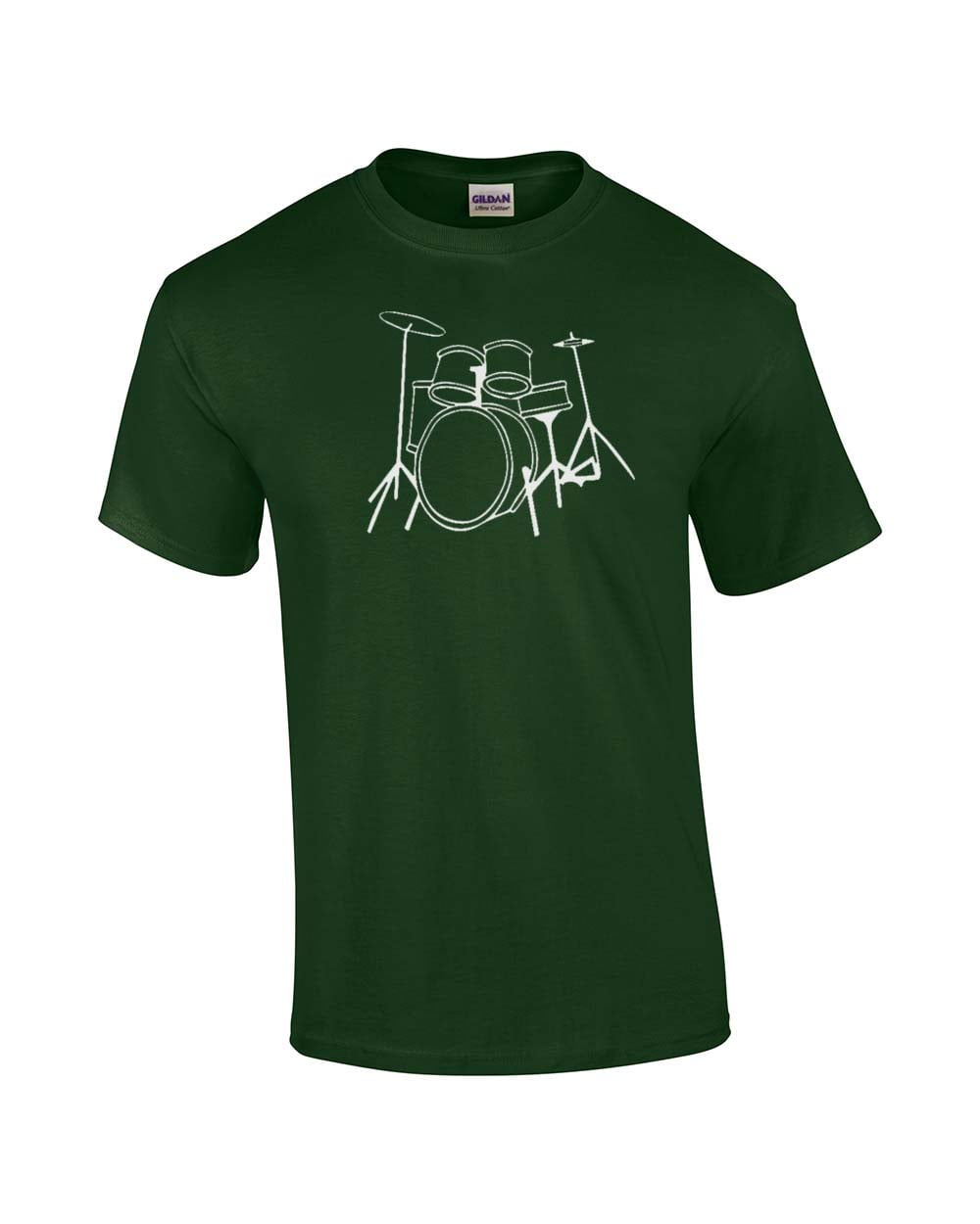 Drum Set T-shirt Drummer Band Musician Drumming Percussion Retro Design ...