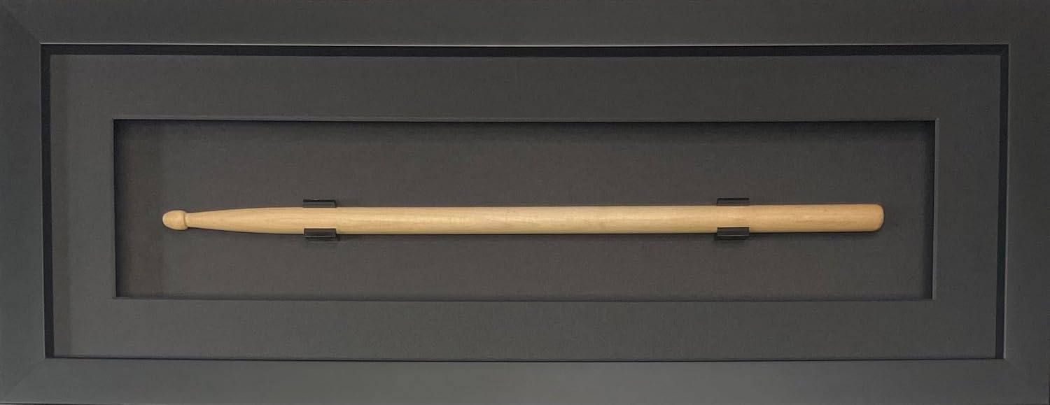 Drum Stick Frame Set Black Frame with Matting and Easy Mount (Black ...