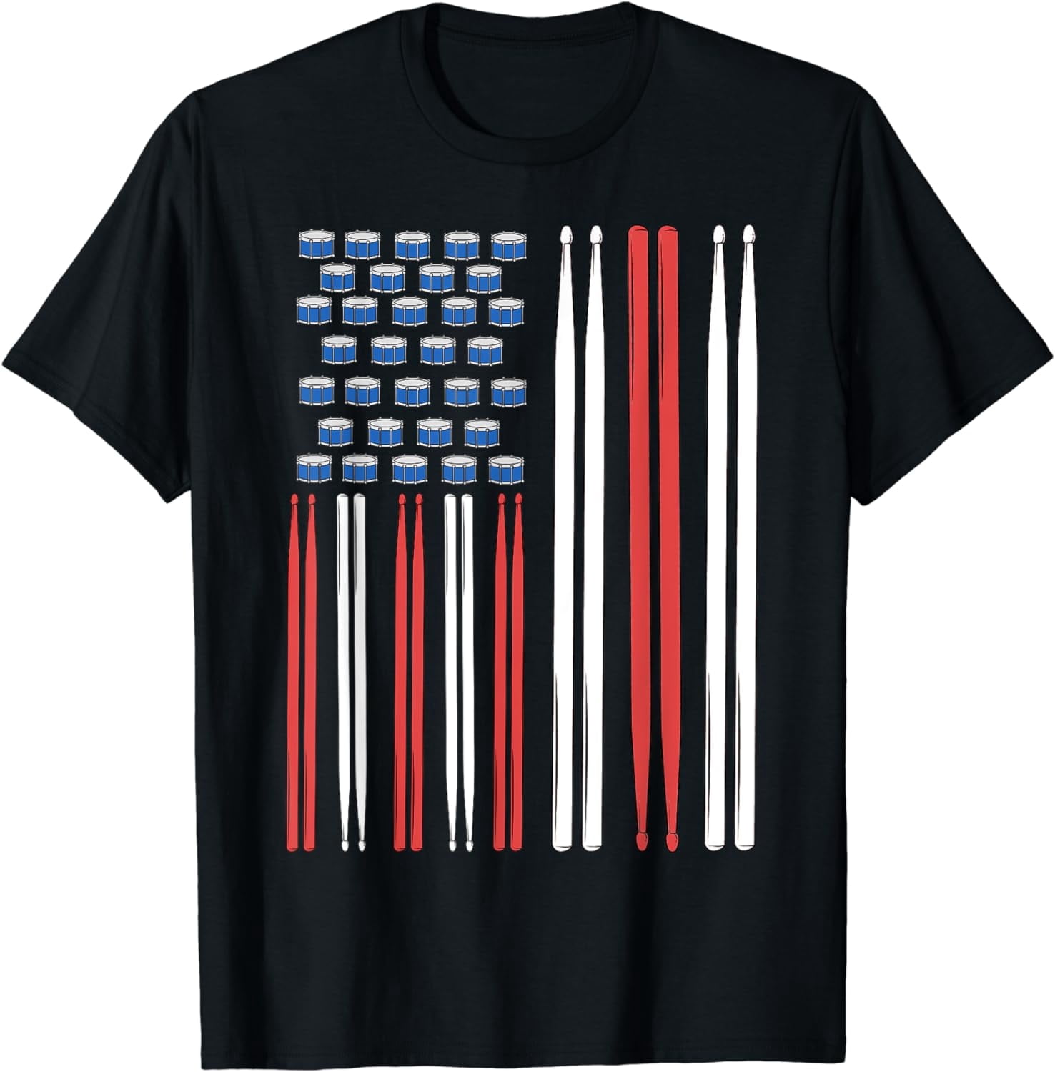 Drum Sticks Shirt Drummer Gift Drumming Shirt Men Percussion T-Shirt ...