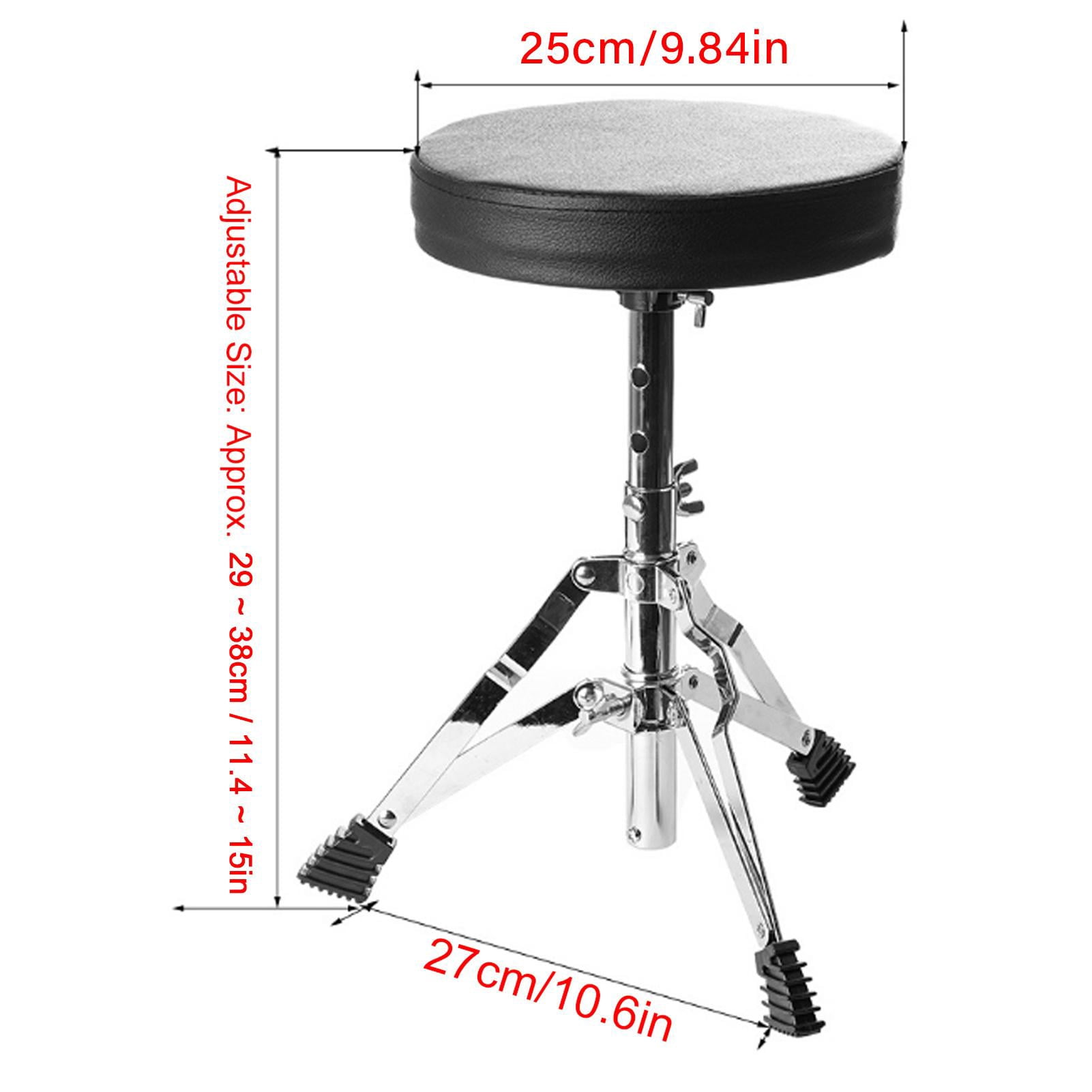Drum Throne Padded Drum Seat Drumming Stools Height with 5A Maple Wood ...