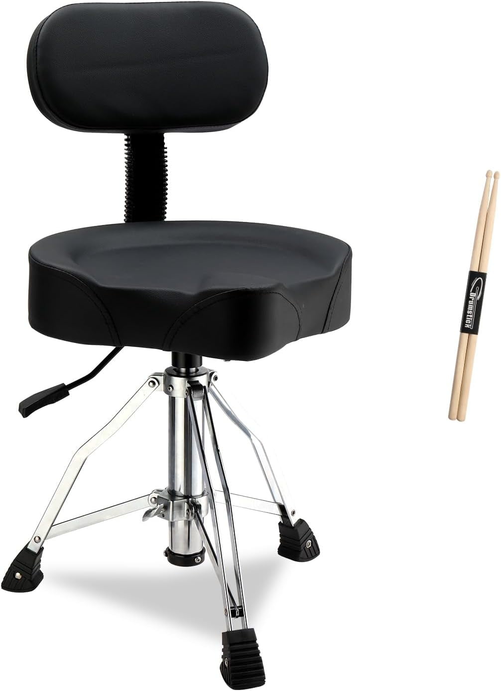 Drum Throne with Backrest Adjustable Hydraulic Drum Chair Heavy Duty ...