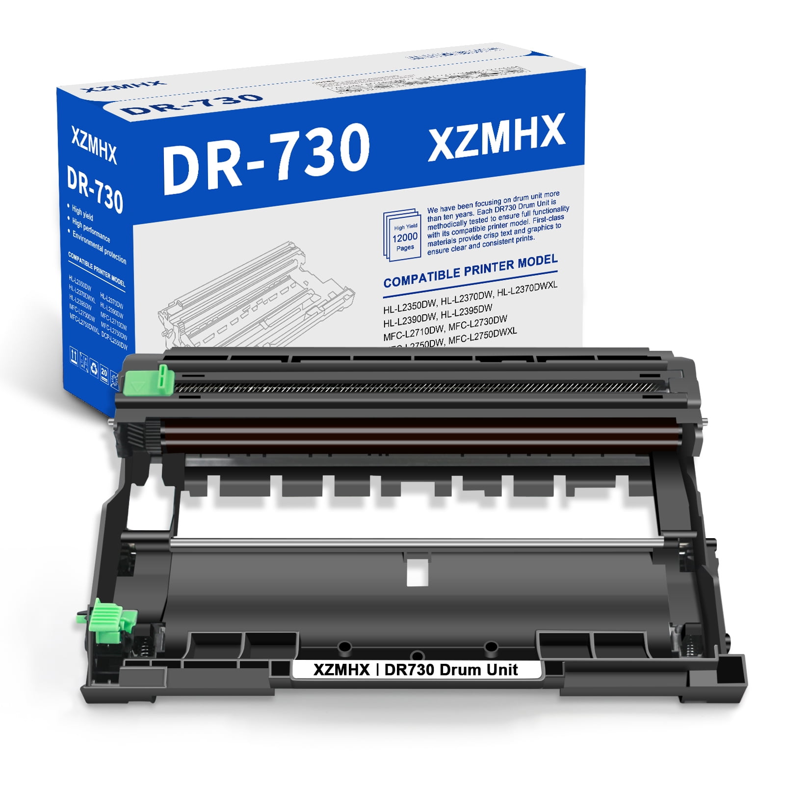 Brother DR730 Drum Unit Replacement, Compatible with HL-L2350DW, HL ...