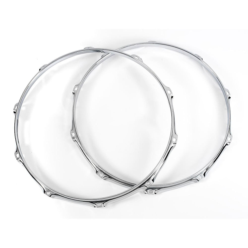 DW 10 Lug True Hoop Batter and Snare Side Pair 14 in. Chrome - Walmart.com