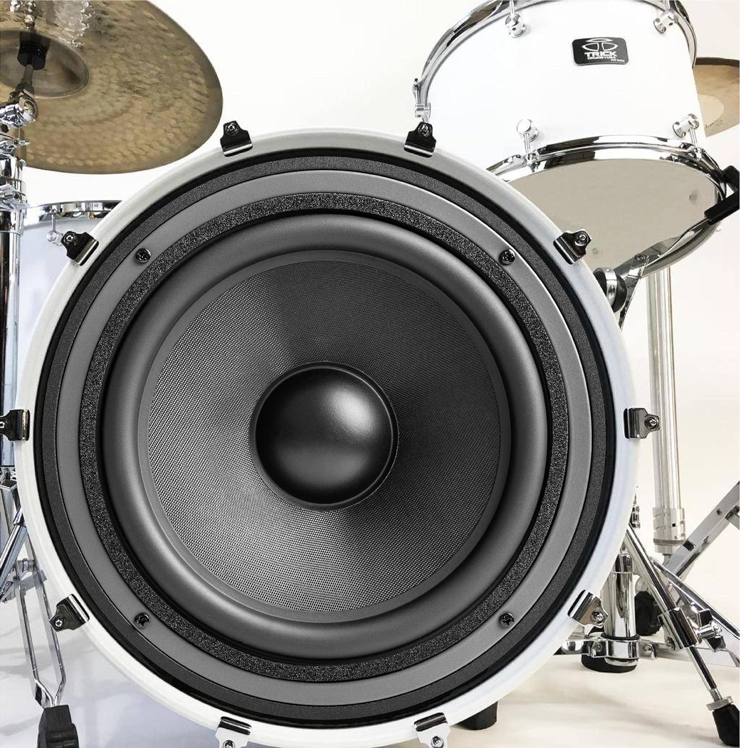 Drumhead Decal Cover Subwoofer Speaker Removable Vinyl Bass Drum ...