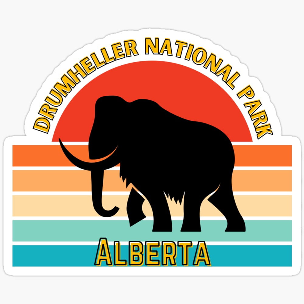 Drumheller National Park - Alberta Sticker Phone Decal Water Bottle ...