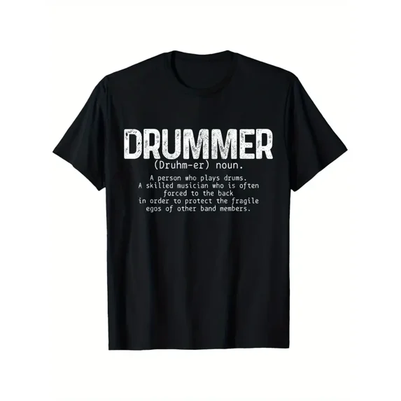 Drummer Definition Drums Drumming Funny Drummer T-Shirt, Suitable for ...
