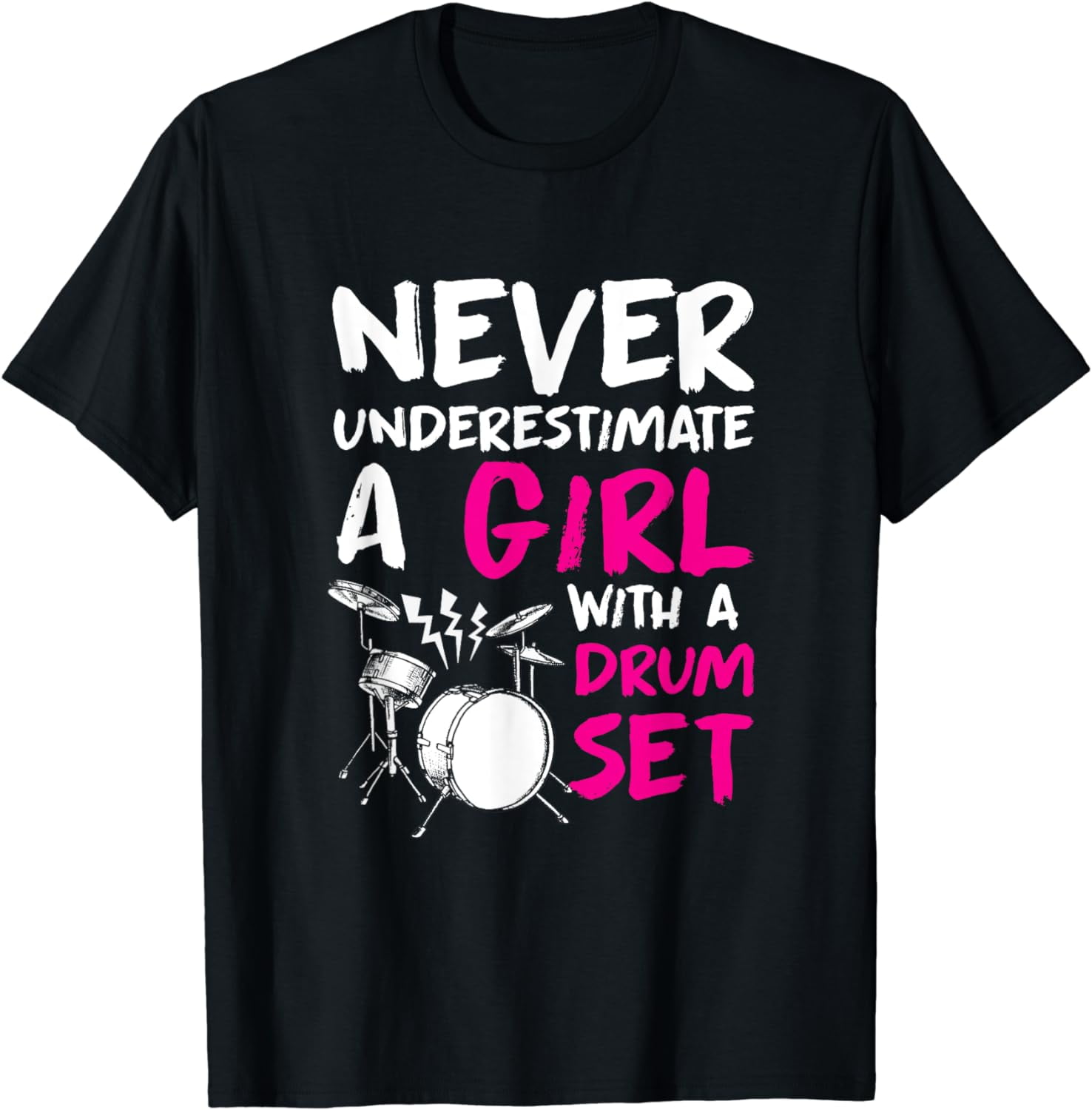 Drummer Drumsticks Women Girls Kids Gift Idea Drums T-Shirt - Walmart.com