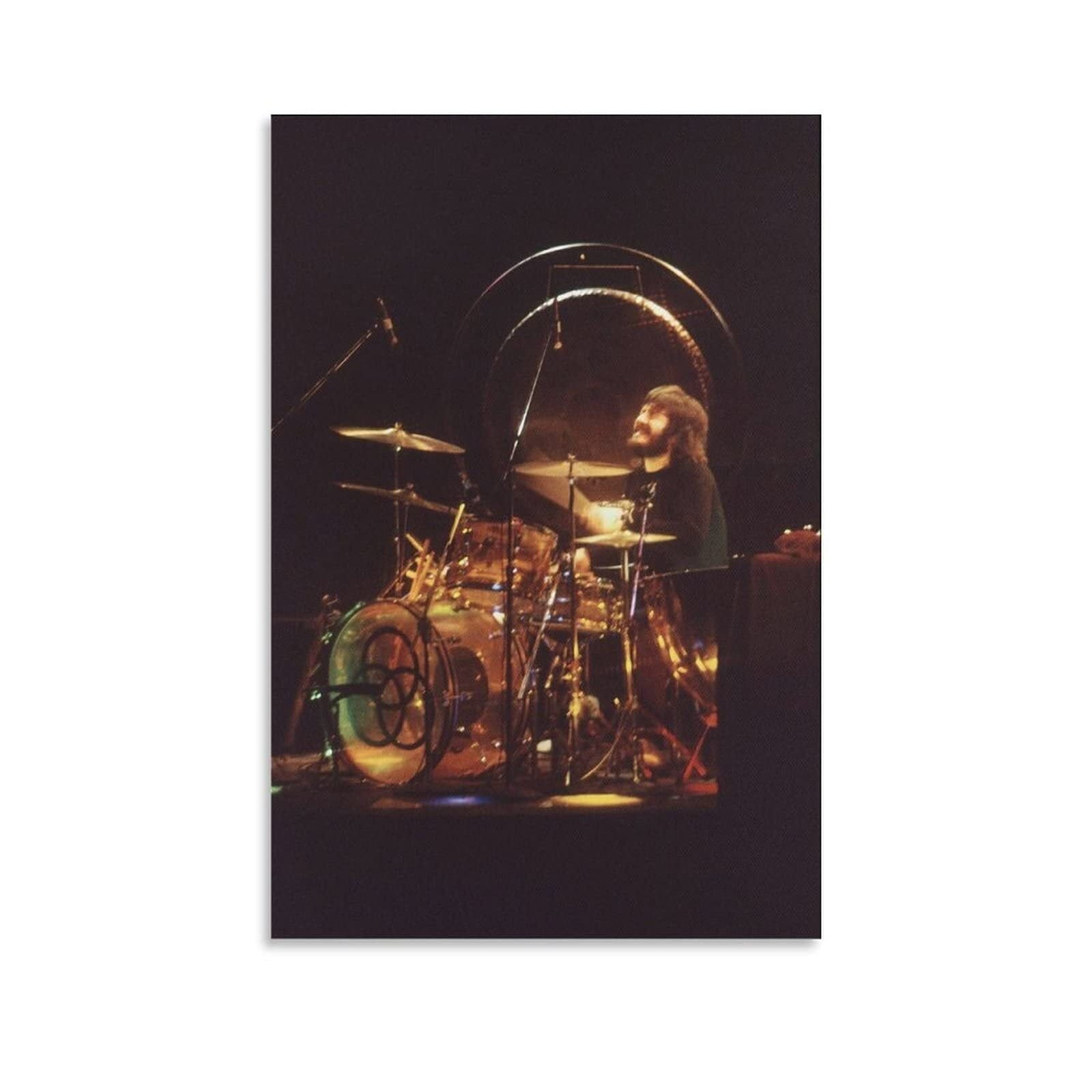 Drummer John_Bonham Drumming Rock Live Poster Poster Canvas Picture ...