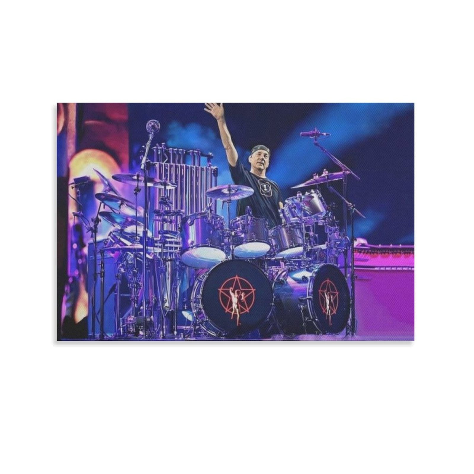 Drummer Neil Peart Fashion Poster Canvas Art Poster and Wall Art ...