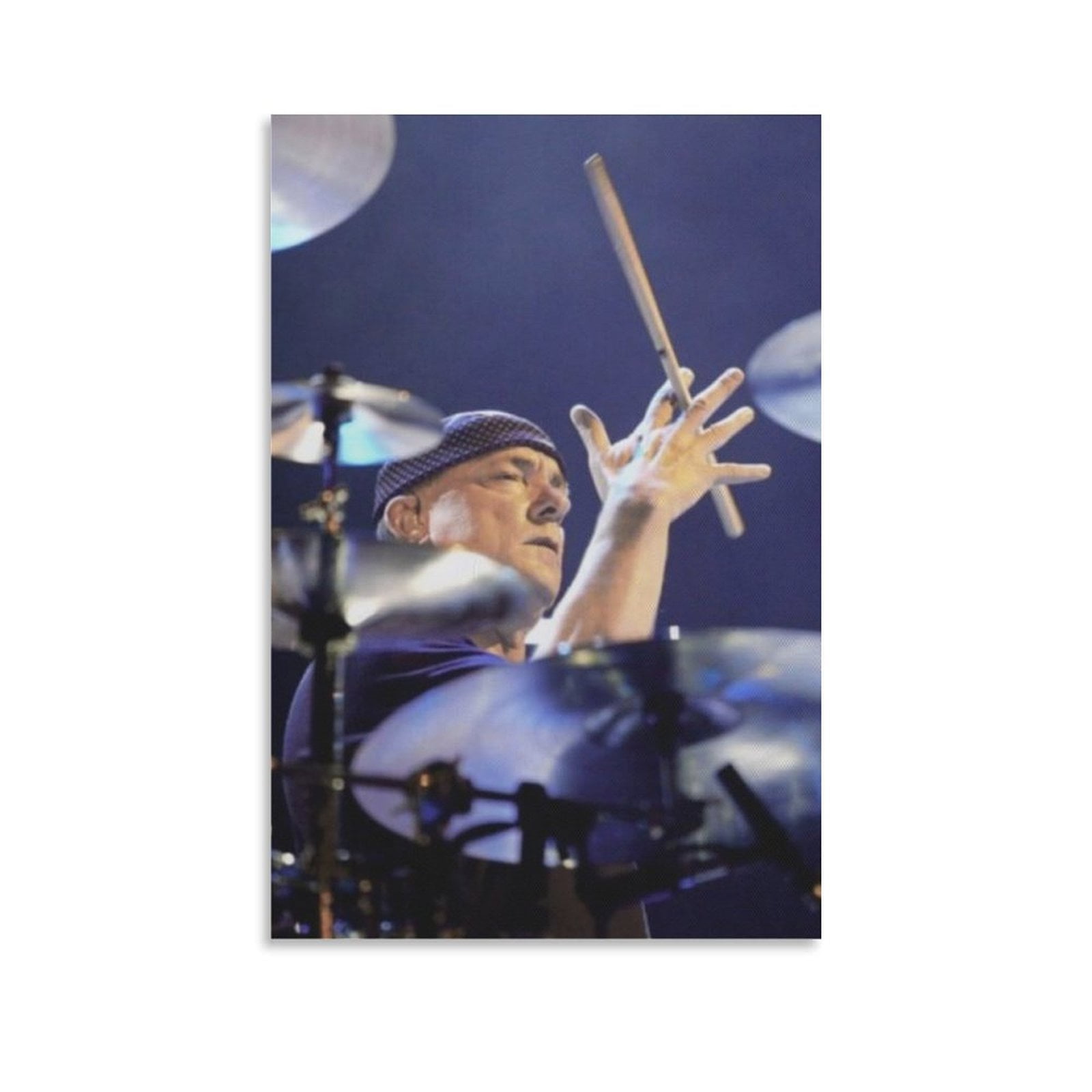 Drummer Neil Peart Poster Canvas Poster Picture Print Canvas Poster ...
