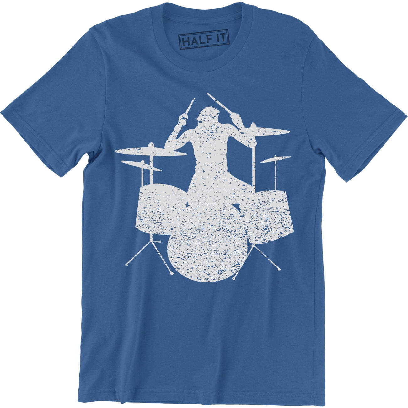 Drummer One Who Beats Things Sticks Funny Band Music Holiday Men's T ...