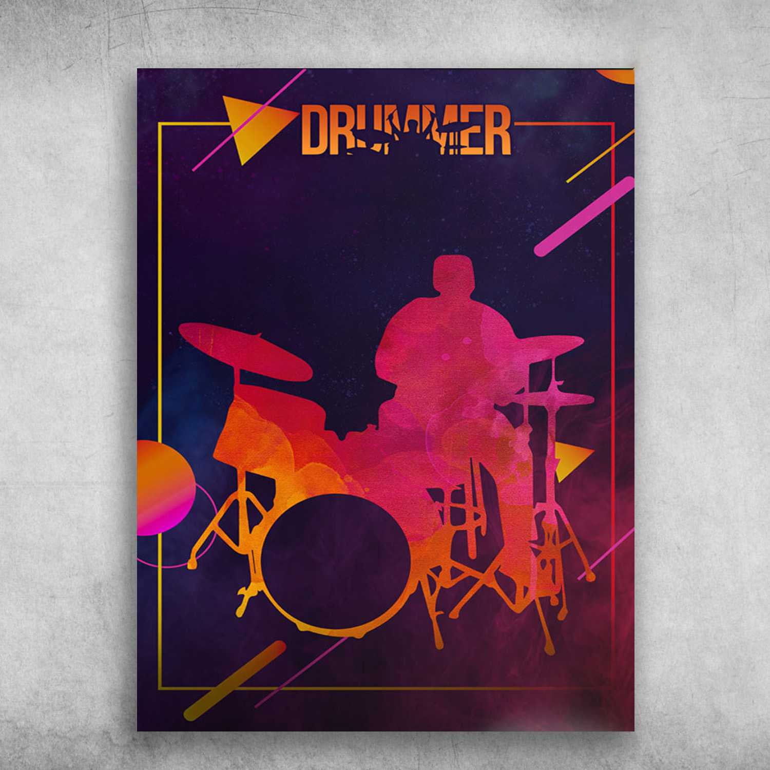Drummer Poster, Drum Lover, Gift For Drummer 16 x 24 Inch Poster ...
