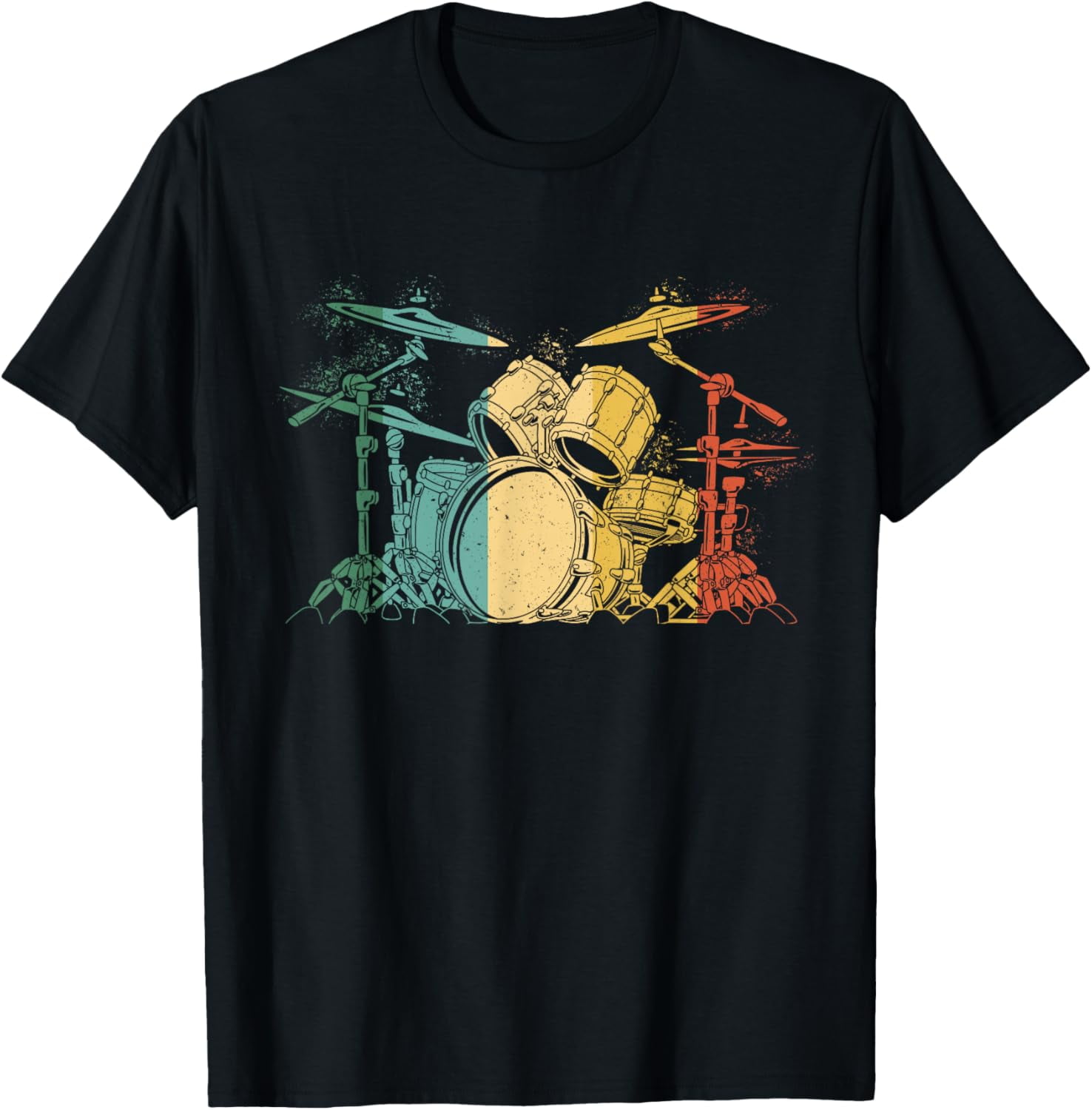 Drummer Retro Vintage Drum Set Drummers Men Drumming T-Shirt - Walmart.com