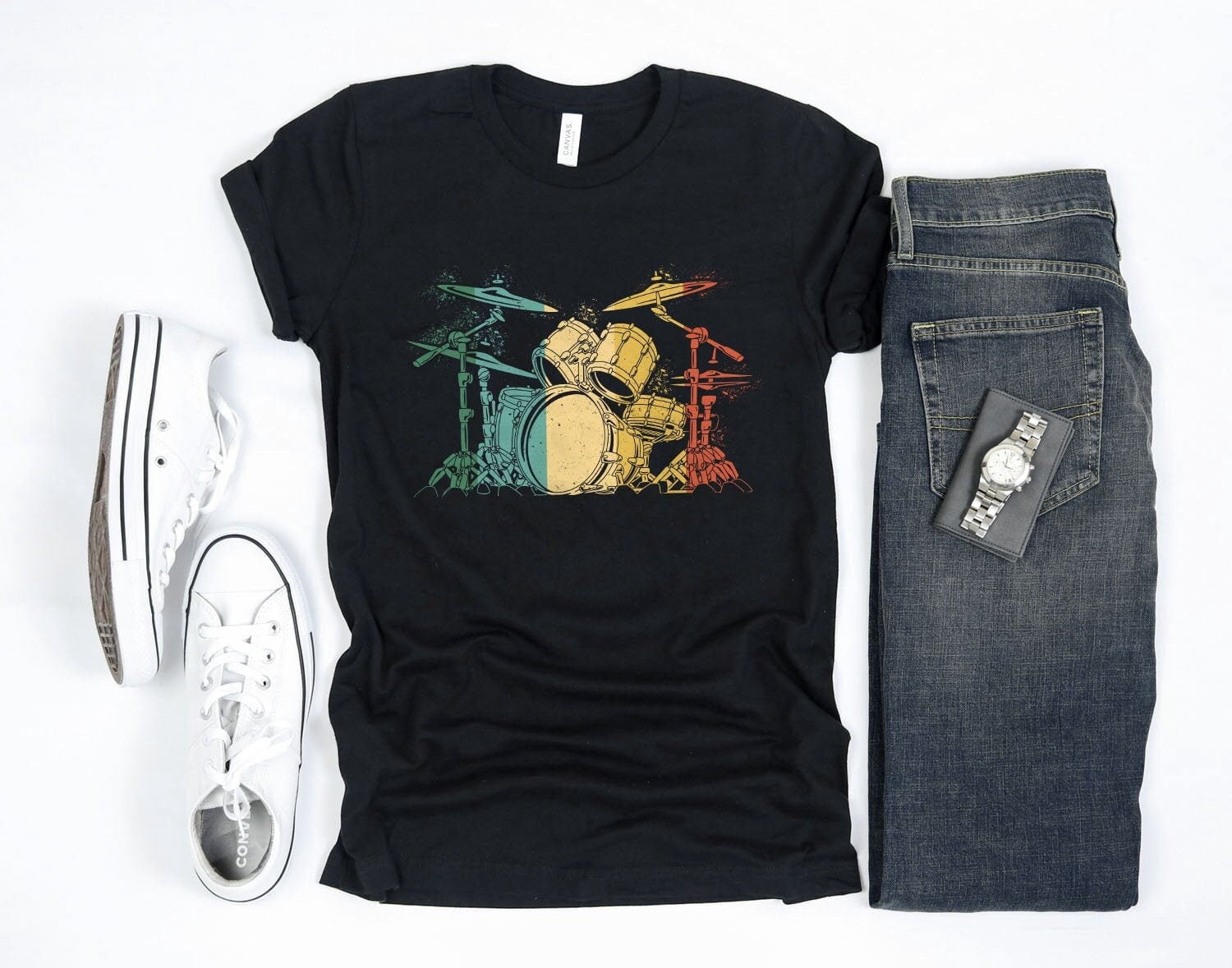 Drummer Retro Vintage Shirt / Music Lover Gifts / Musician Shirts ...