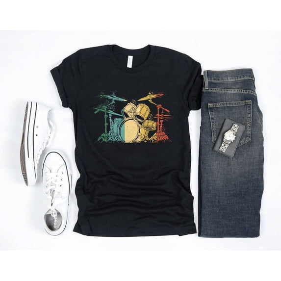 Drummer Retro Vintage Shirt / Music Lover Gifts / Musician Shirts ...