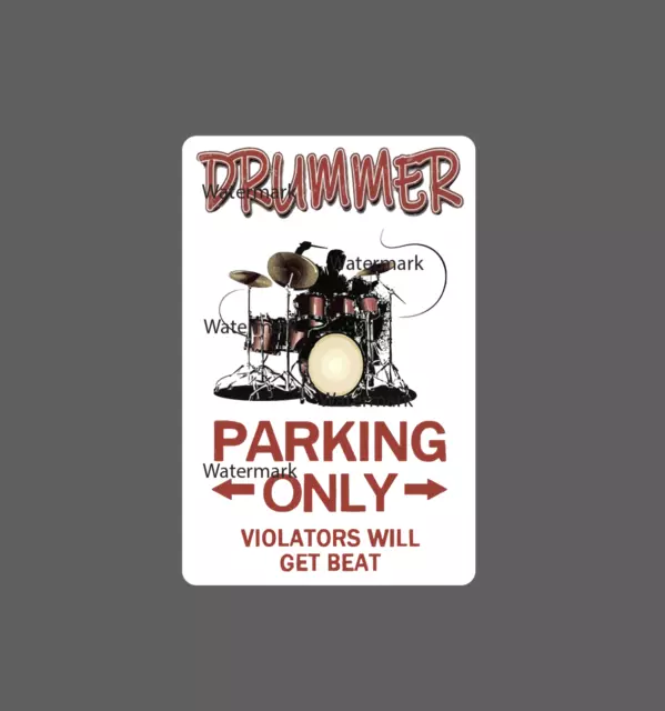 Drummer Sticker Band Music Waterproof Sticker Phone Decal Water Bottle ...