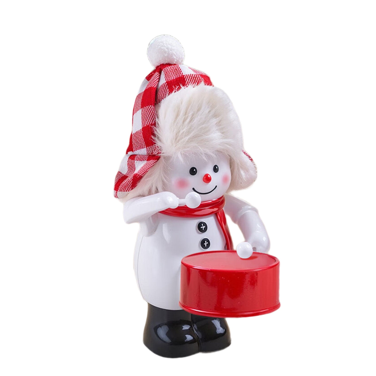 Drumming Snowman Toy Christmas Tree Decoration Resin Musical Snowmen ...