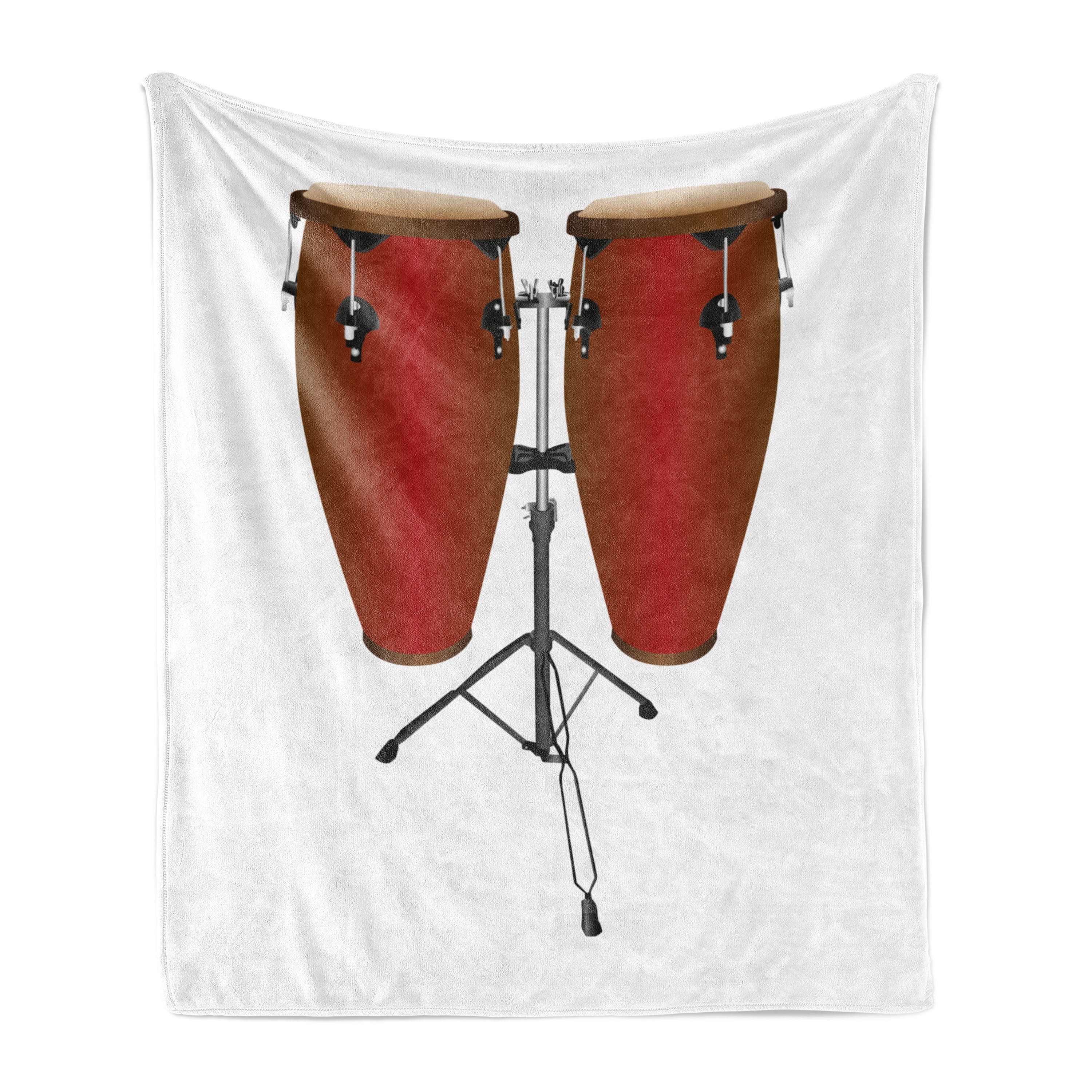 Drums Soft Flannel Fleece Throw Blanket, Illustration of a Pair of ...