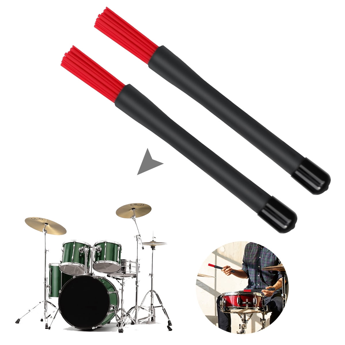 Drumstick for Drumset Percussion Instrument Drum Stick Jass Drum Stick ...