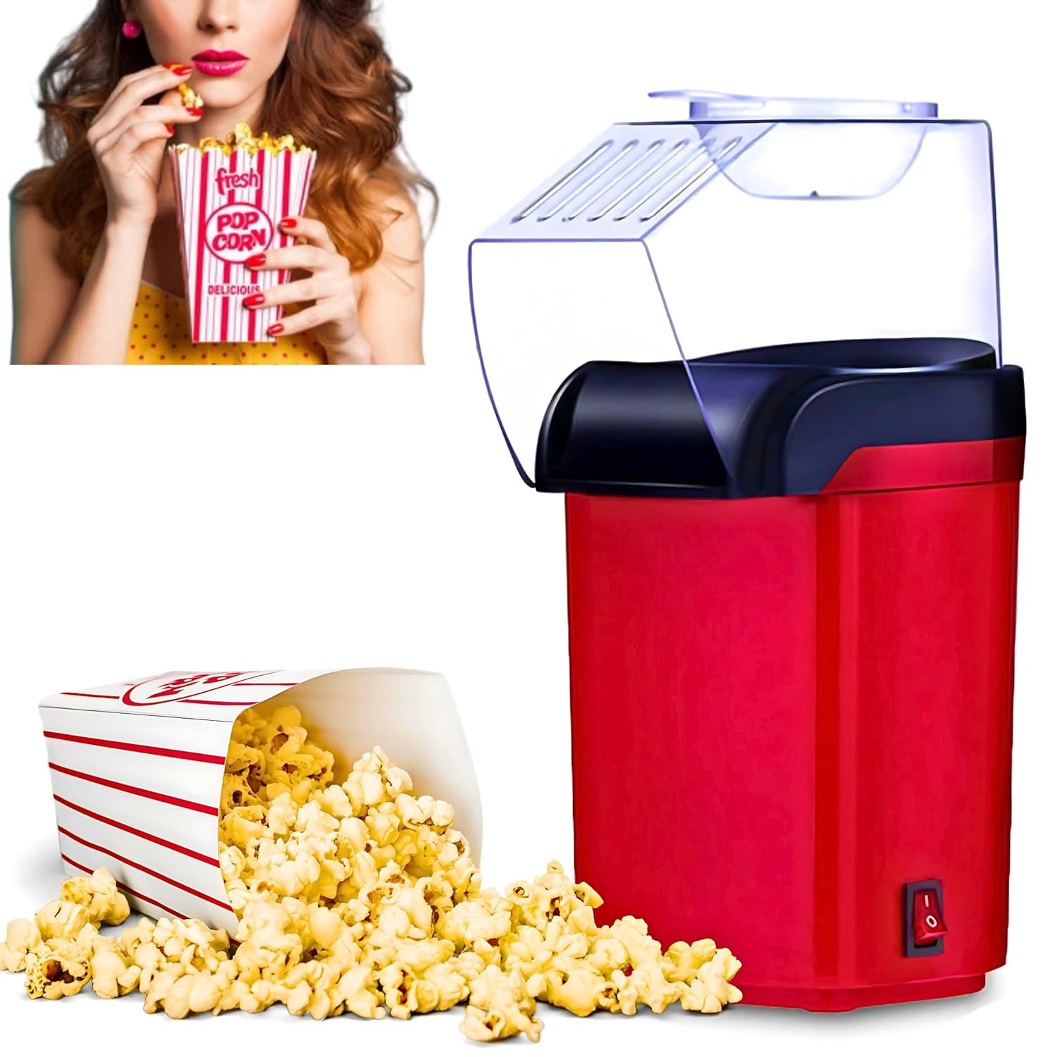 Drumstone Exclusively Year Warranty Electric Aluminum Popcorn Maker ...