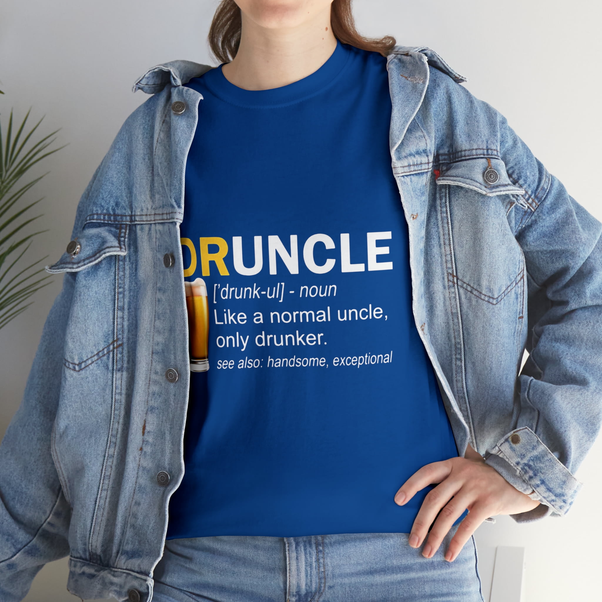 Druncle Noun Like A Normal Uncle Only Drinker T-Shirt - Walmart.com