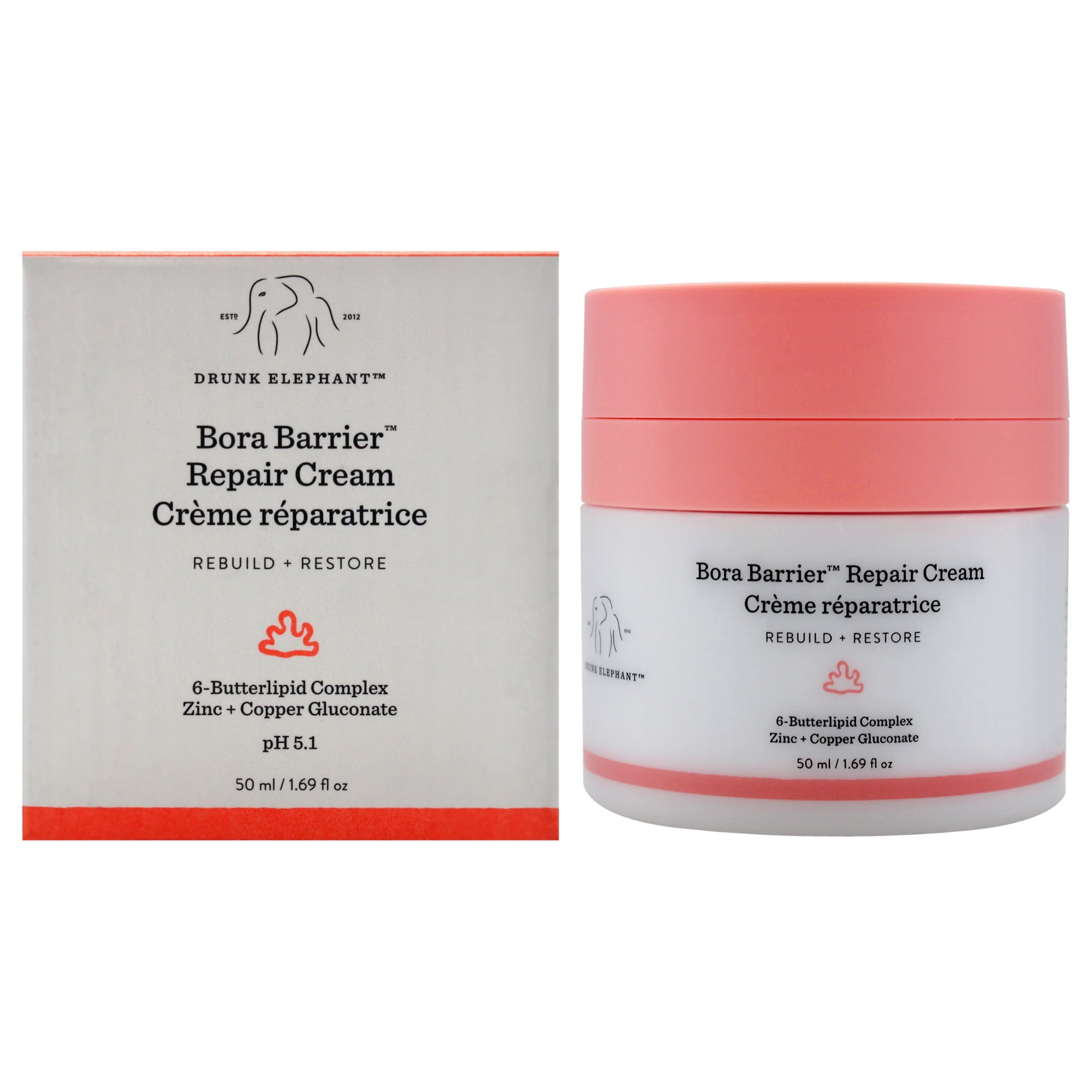 Drunk Elephant Bora Barrier Repair Cream , 1.69 oz Cream - Walmart.com