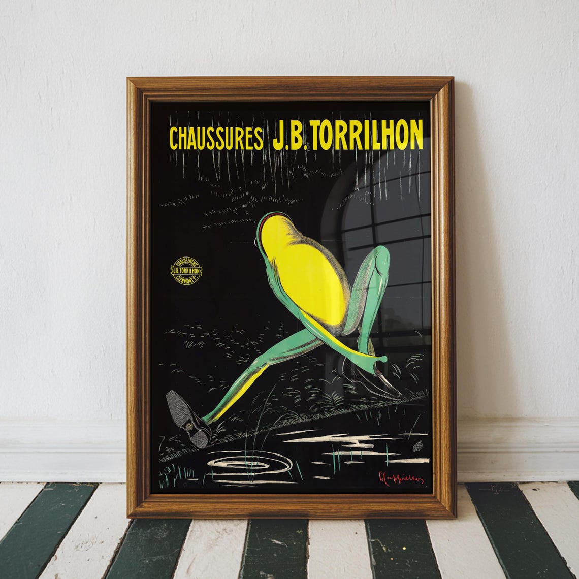 Drunk Frog Art Nouveau Print: Funny Vintage Advertisement #2795 ...