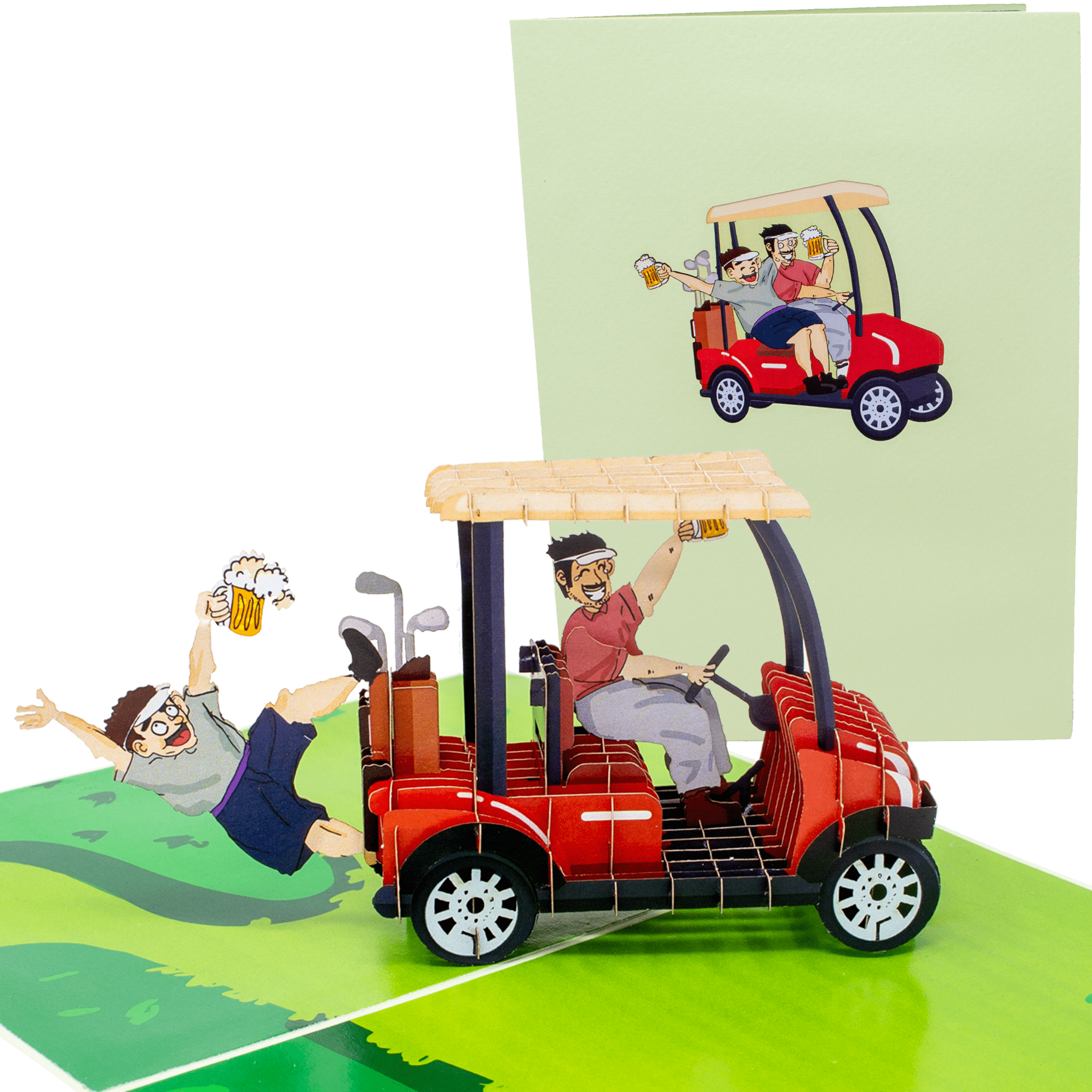 Drunk Golfers Inappropriate 3D Greeting Card - Walmart.com