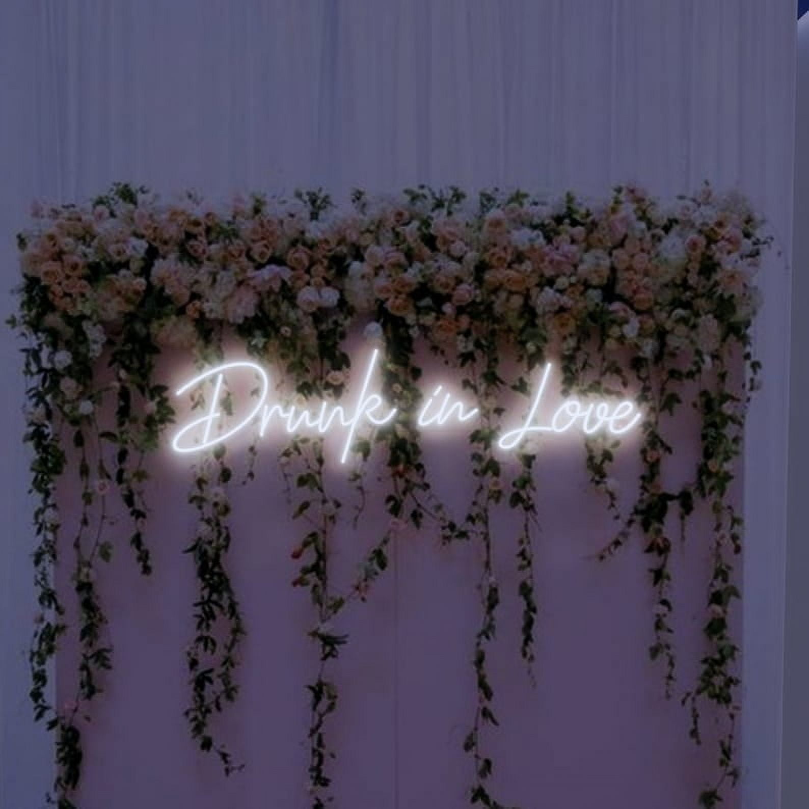 Drunk In Love Neon Sign Neon Wedding Sign Wall Decor Wedding Neon sign ...