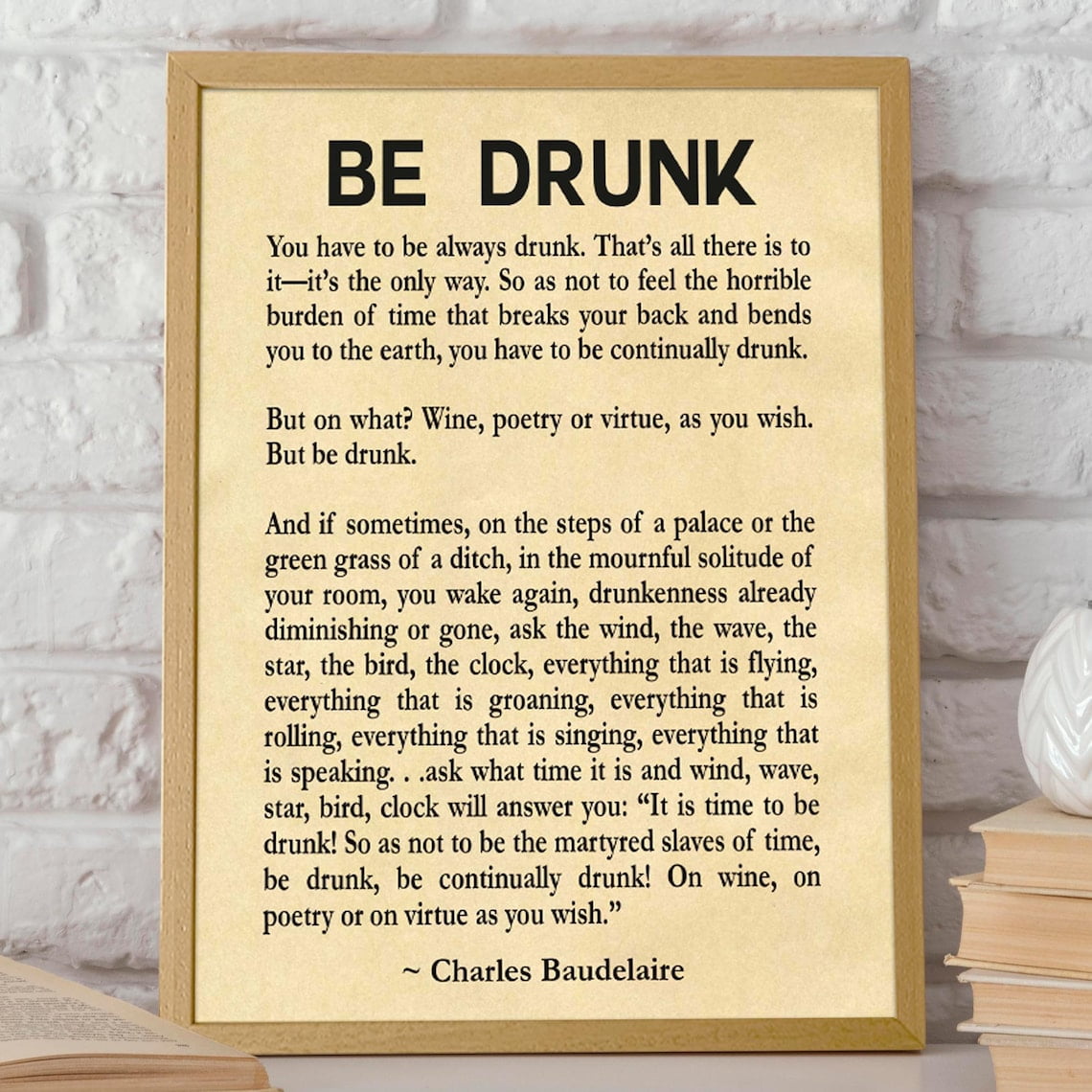 Be Drunk Poem Motivating Poem Inspiring Poem Inspirational Poem Pub ...