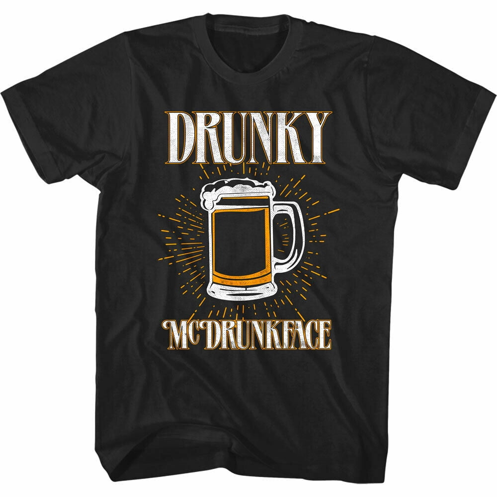 Drunk Society Drunky McDrunkFace Men's T Shirt Beer Drinking Booze ...