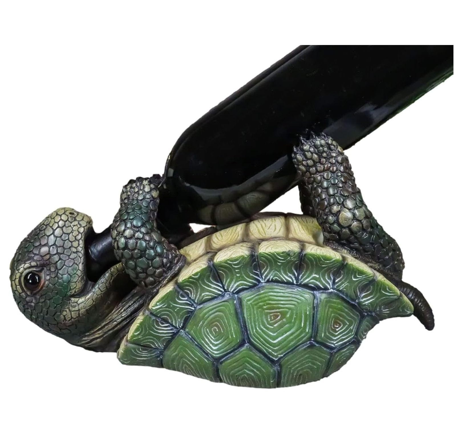 Drunken Coastal Sea Turtle Tortoise Wine Bottle Holder Caddy Figurine ...