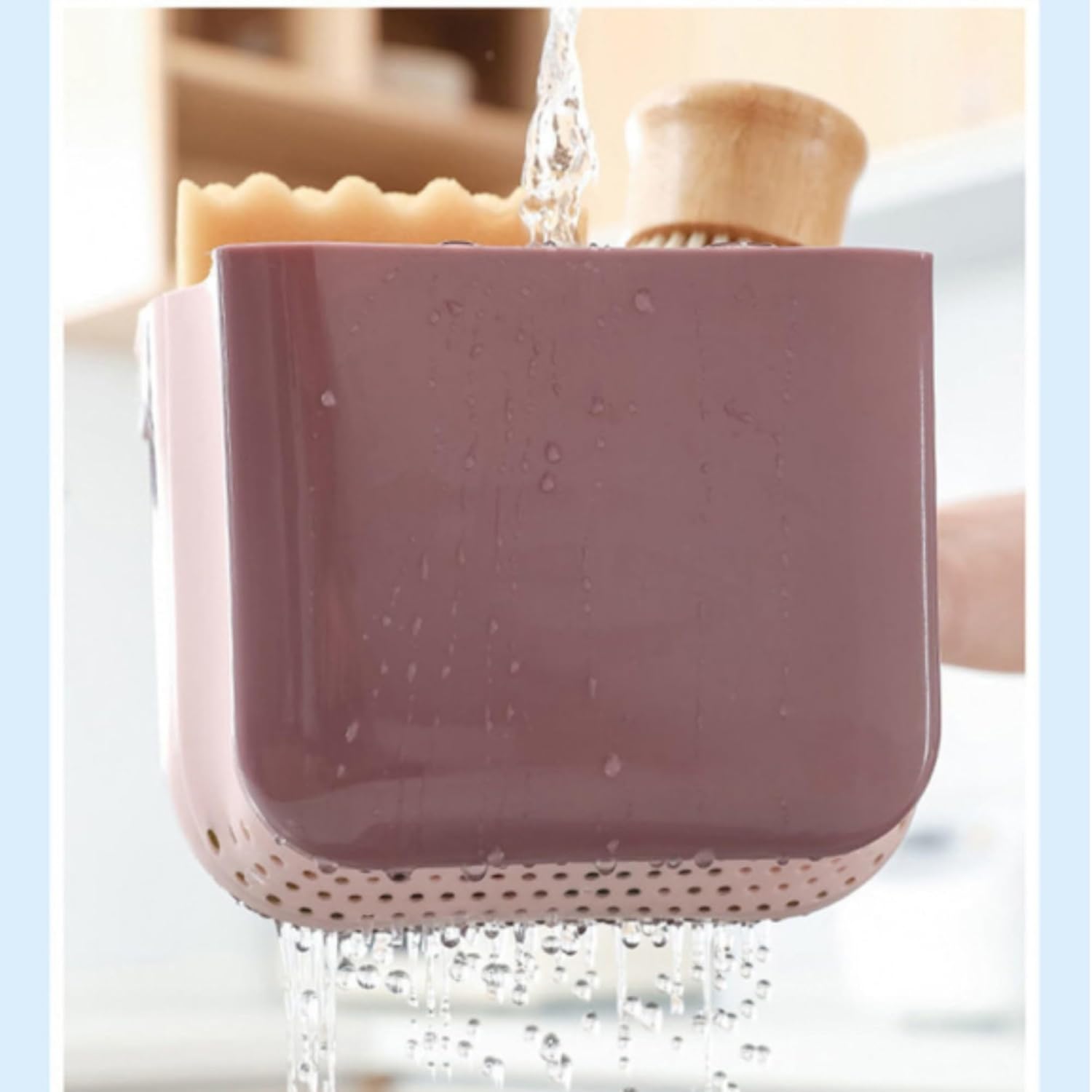 Dry And Wet Separation Trash Can, Mini Kitchen Waste Bins Corner Sink ...