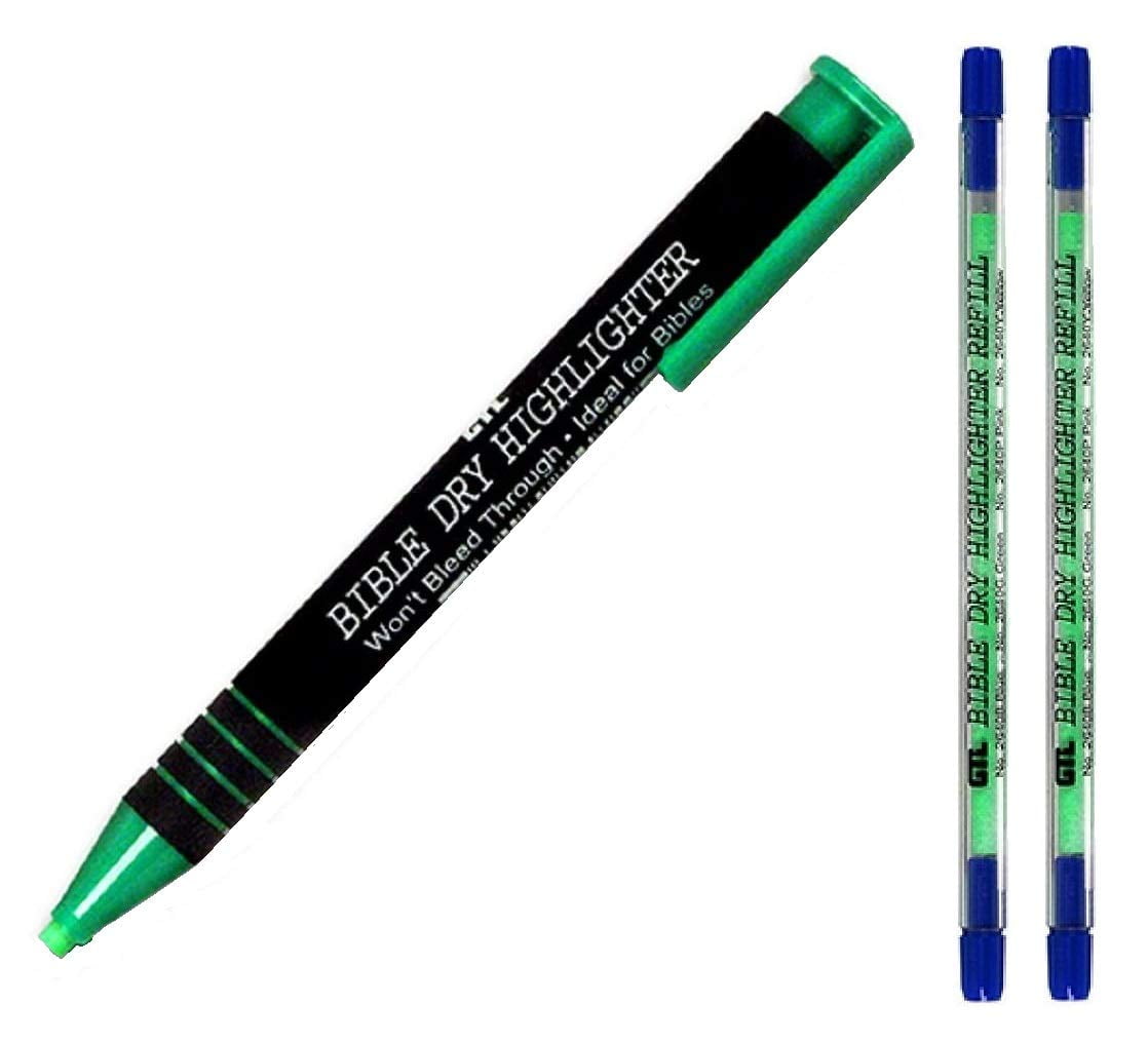 Dry Bible/Book Highlighter Pen With 2 Pack Bible/Book Dry Highlighter ...