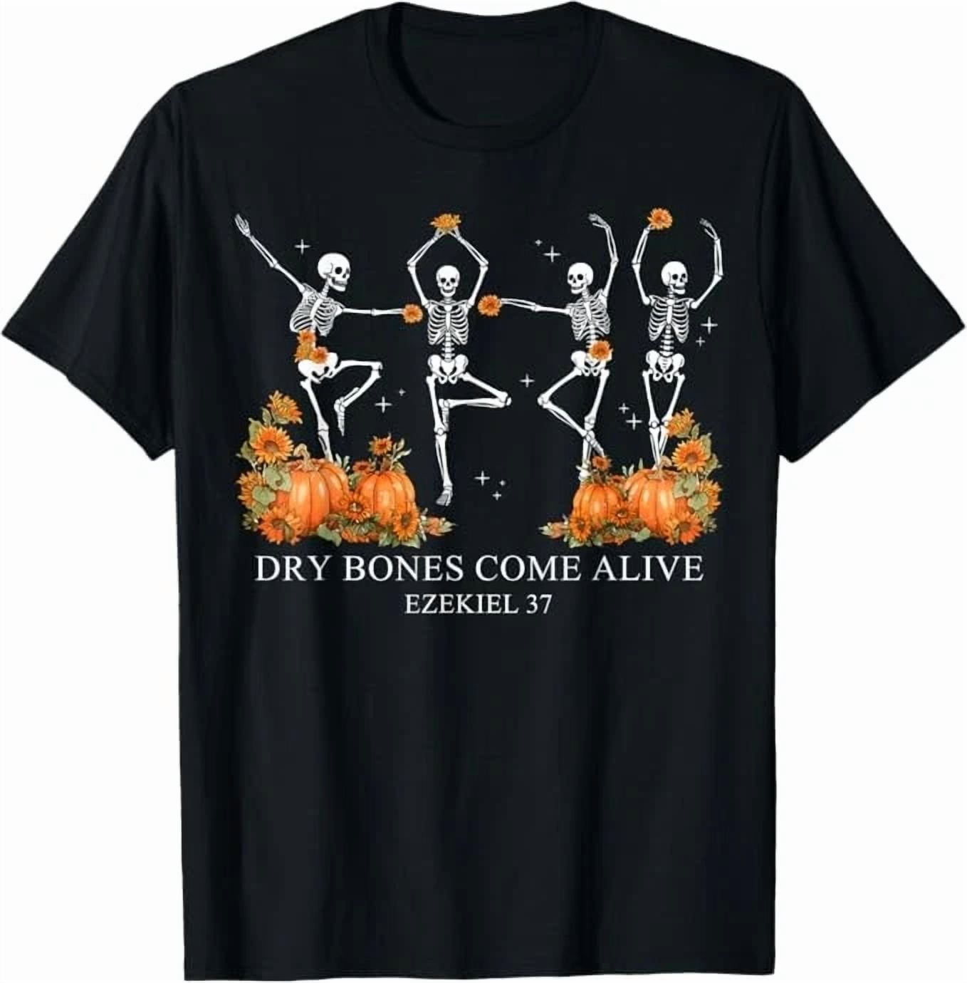 Dry Bones Come Alive Funny Bony Structure Dancing Graphic Unisex T ...