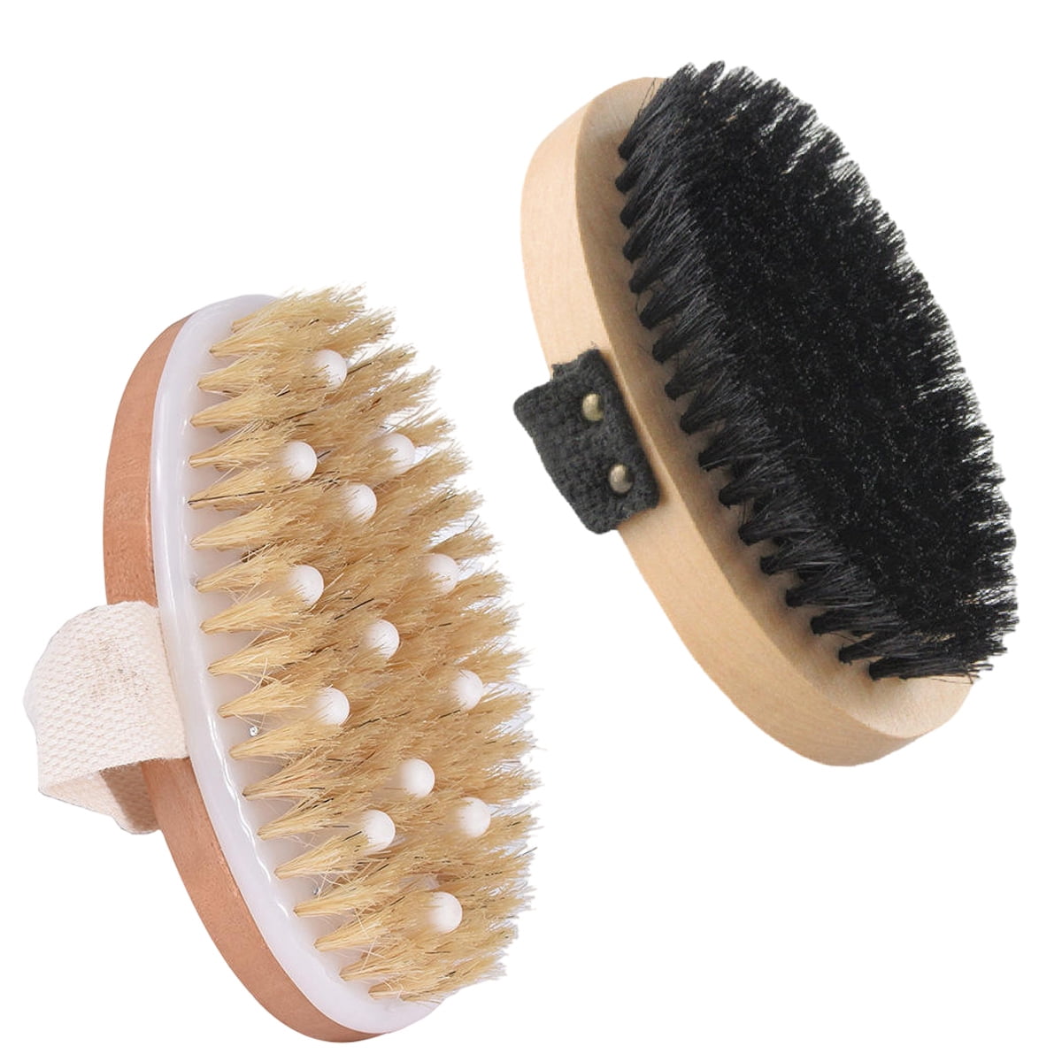 Dry Brush Body Brush, Natural Bristle Dry Brush, Exfoliating Body Brush ...