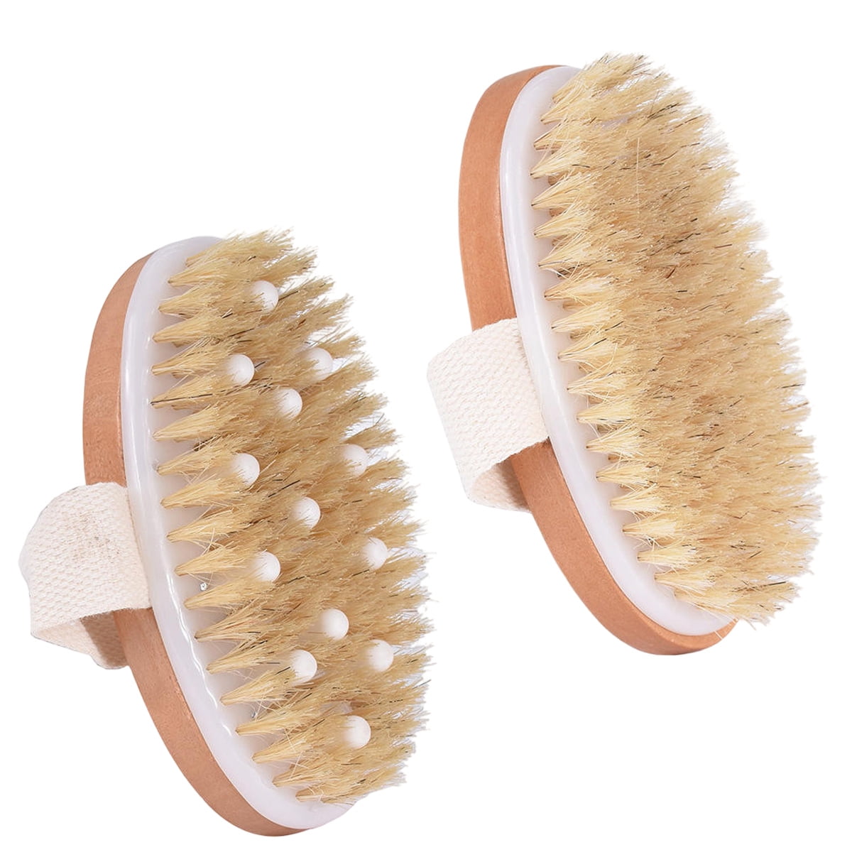 Dry Brush Body Brush, Natural Bristle Dry Brush, Exfoliating Body Brush ...