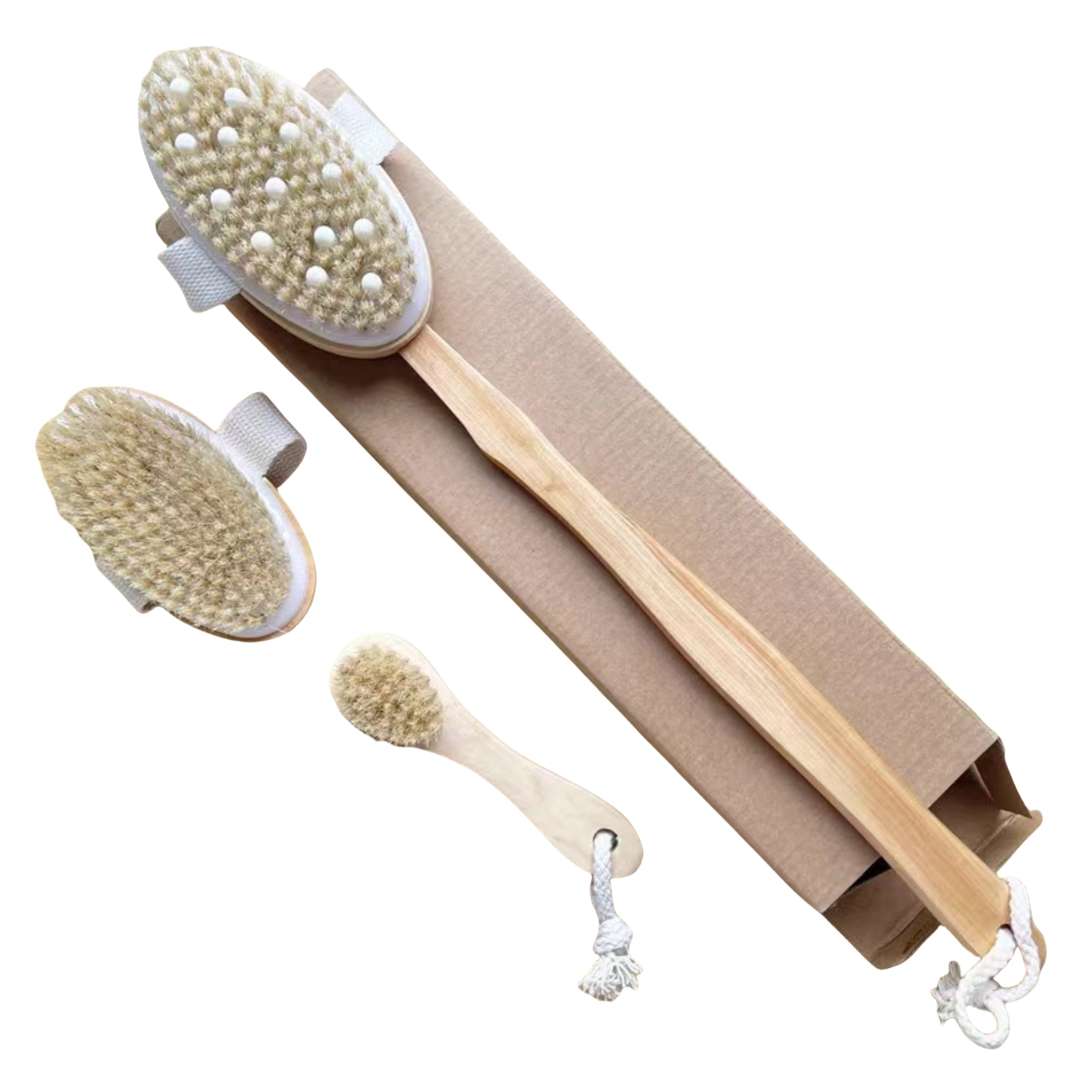 Dry Brushing Body Brush, Body Scrubber for Men Women, Back Scrubber for ...