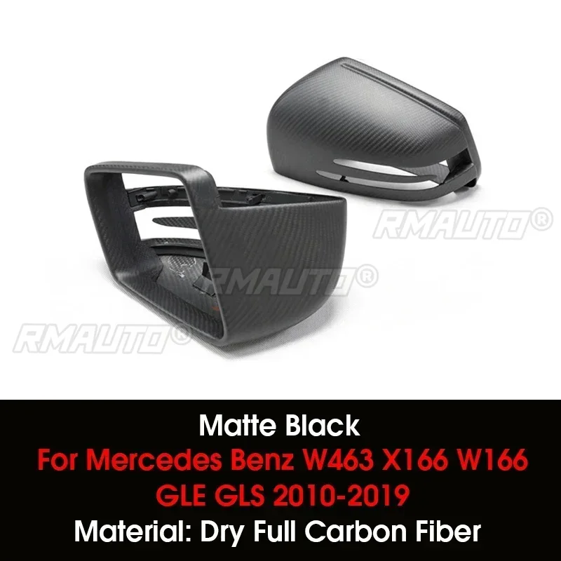 Dry Carbon Fiber Replacement Rearview Mirror Cover For Mercedes For ...