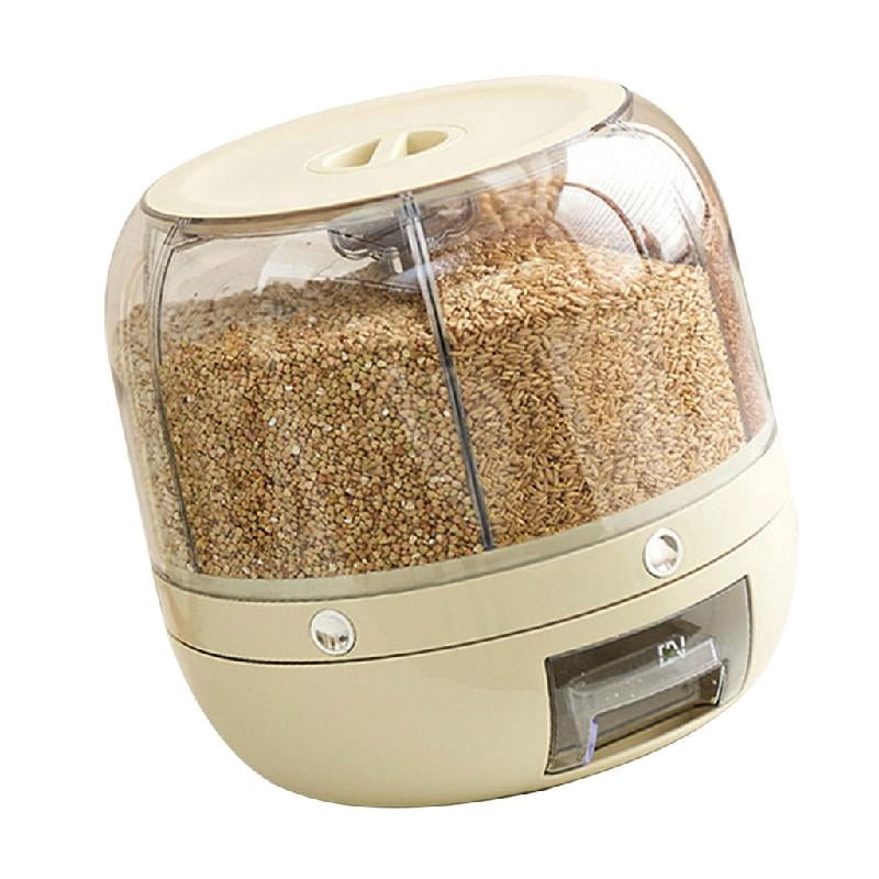 Dry Cereal Box 360 Degree Rotating Rice Dispenser Kitchen Grains ...