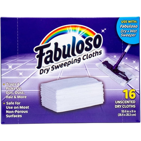 Dry Cloths - Sweeping Pads for Use with Dry + Wet Sweeper for Bold and ...