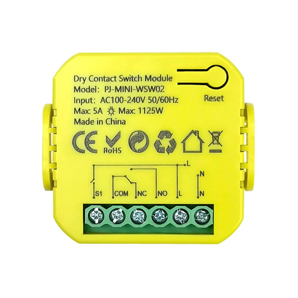 Dry Contact Module 5A Dc12v 24V Dry Contact Relay App Remote Control ...