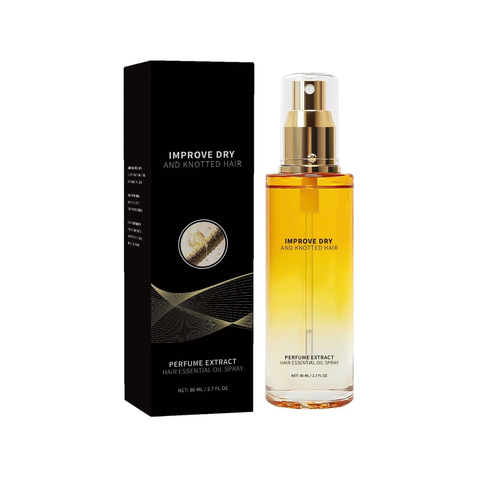 Dry Curly Hair Oil Spray Smooth Frizz Control 80ml Moisturizer ...