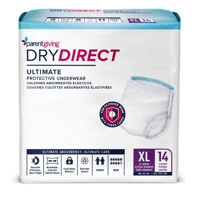 Parentgiving Dry Direct Ultimate Overnight Protective Underwear, Extra ...