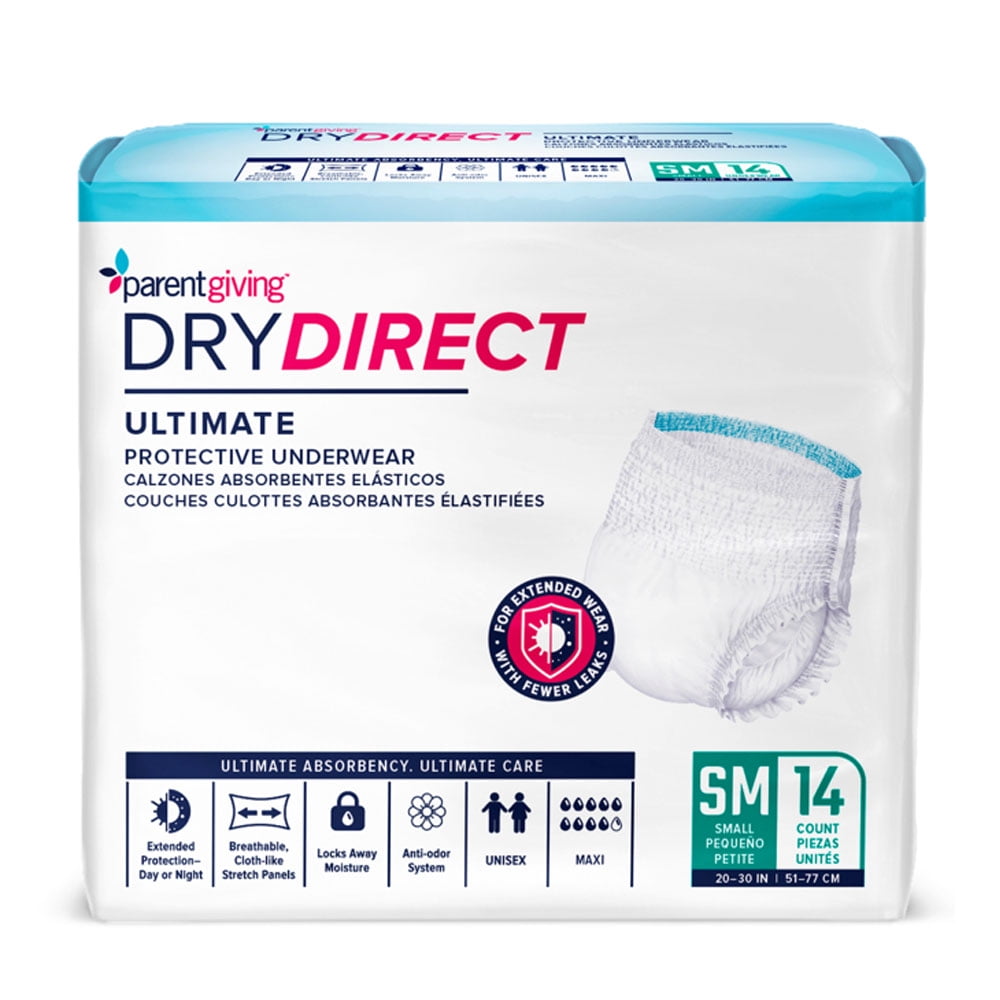 Dry Direct Ultimate Protective Unisex Underwear by Parentgiving | Small ...