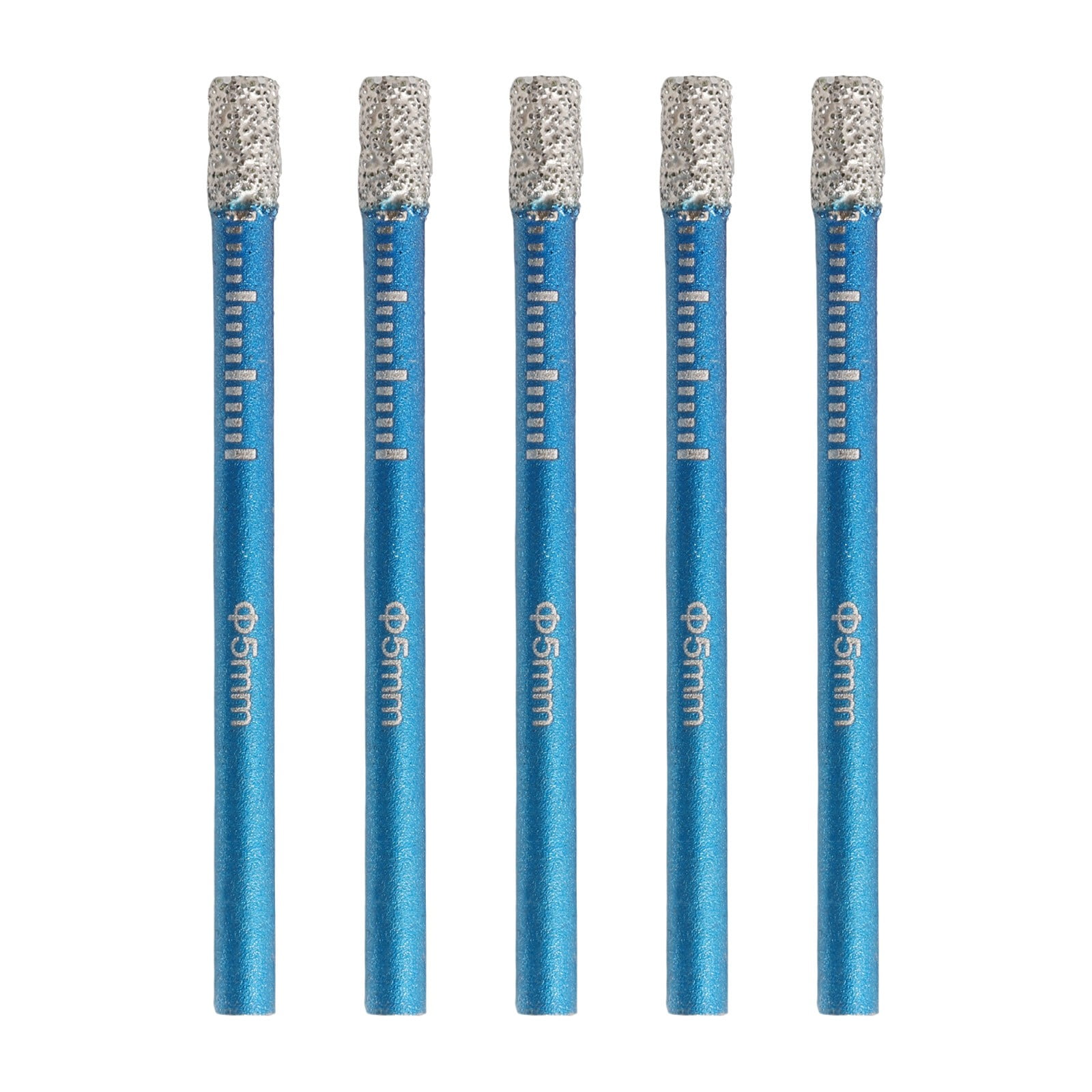 Dry Drill Drill Bit Workshop Equipment 5PCS 5mm Round Shank Diamond ...